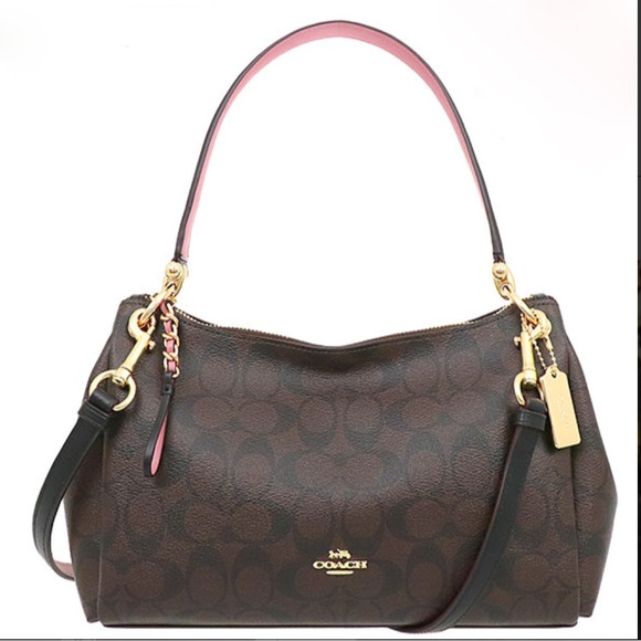 Coach | Bags | Coach Small Mia Signature Canvas Convertible Bag | Poshmark